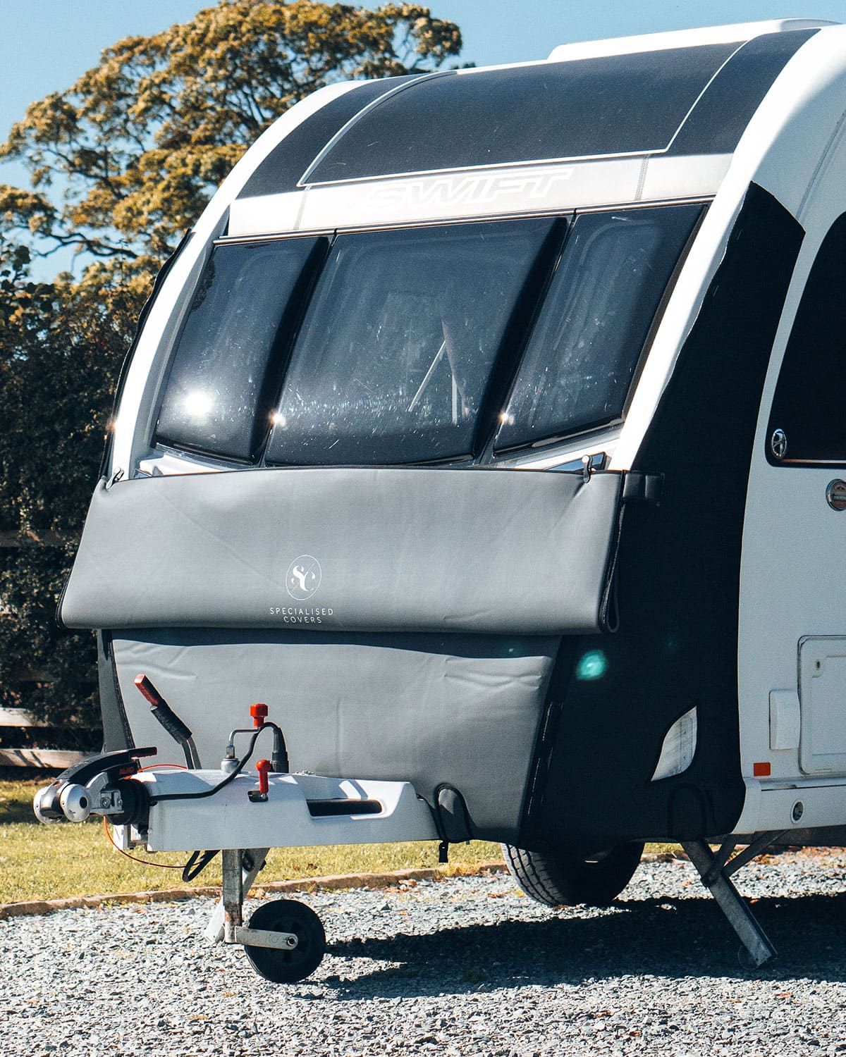 Tow Pro Elite | Caravan Front Cover | Tailored Towing Cover
