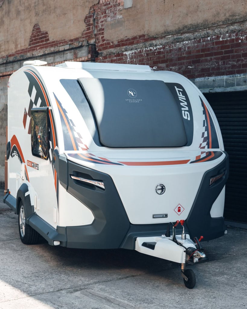 Basecamp Elite | Swift Basecamp Towing Cover | Window Cover