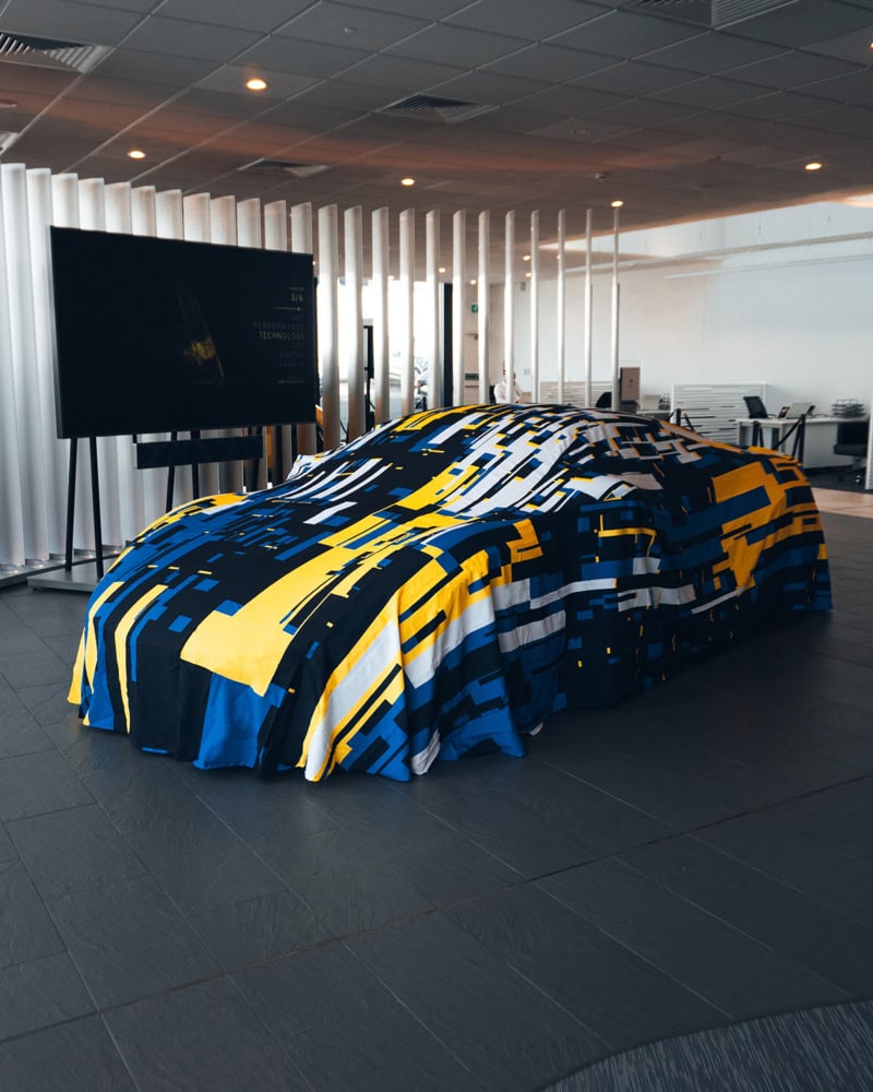 Indoor Reveal Car Cover | Silk Reveal Style Cover | Launch Cover